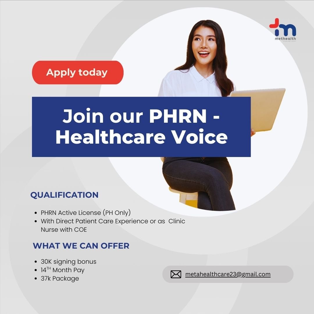 CSR Healthcare Career at Methealth | PHRN Apply Today - Methealth